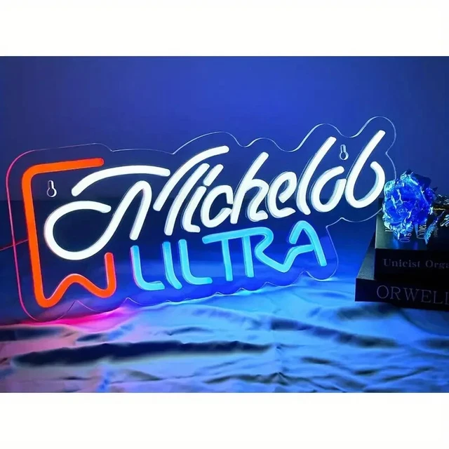 CUSTOM MADE MICHELOB Ultra beer bar pub man cave Neon Sign led light £ ...