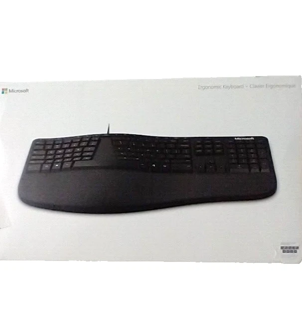 MICROSOFT ERGONOMIC KEYBOARD French Symbols Bilingual Canadien Francais ...