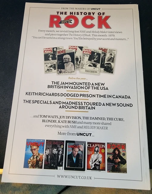 UNCUT THE HISTORY of Rock 1979 Keith Richards Blondie The Clash $21.00 ...