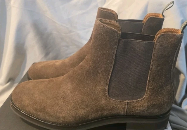 POLO RALPH LAUREN Bryson Chelsea Boots Brown Suede Men SZ 14 NWOB ...