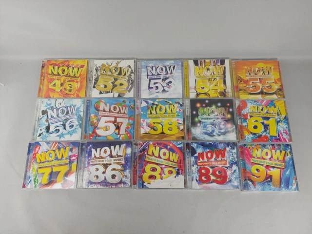 NOW THAT'S WHAT I Call Music! CD Bundle Compilations 15 2 Disc CDs ...