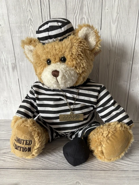 METRO SOFT TOYS Limited Edition Prisoner Bear with Mini Bear Ornament ...
