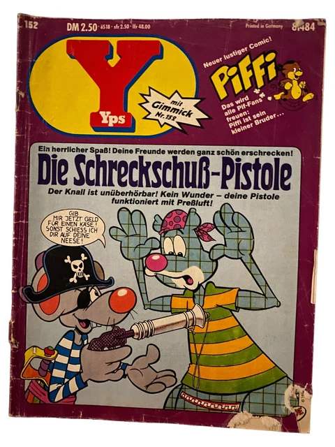 YPS COMIC 152 Original Schreckschuss Pistole Piffi Taschenbuch Deutsch ...