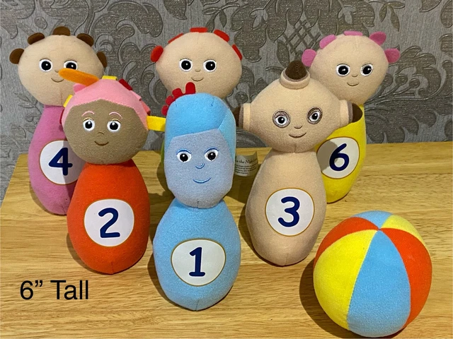 CBEEBIES IN THE Night Garden 6 Character Skittles Bowling Set With Ball ...