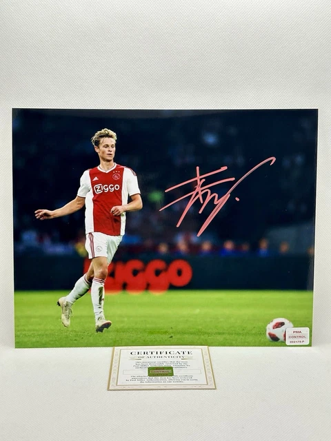 FRENKIE DE JONG Ajax Uefa Genuine Hand Signed Autograph Certificate ...