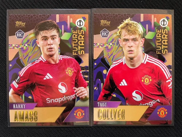 TOPPS UCC GOLD 2024/25 Manchester United - Rookie Harry Amass Toby Collyer RC EUR 3,99 - PicClick DE