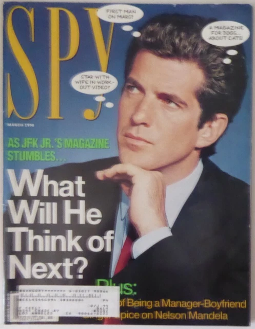SPY MAGAZINE MARCH 1998 JFK Jr. John Kennedy(George Founder) Last Issue ...