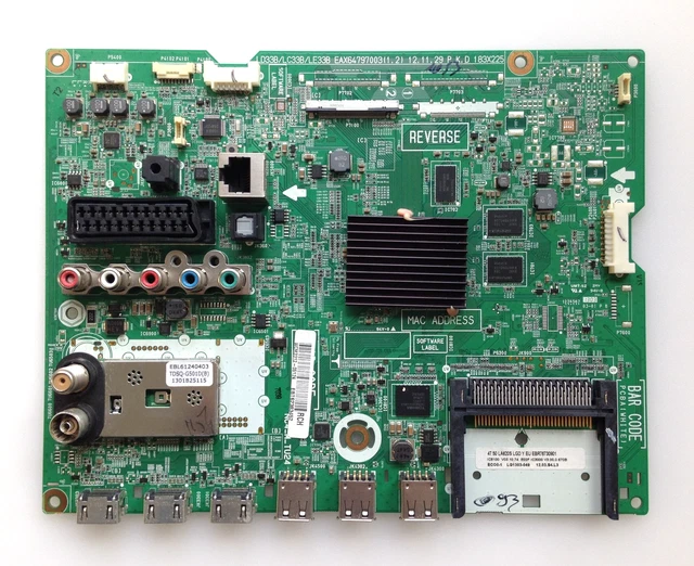 PLATINE MAIN BOARD ref EBR76730901 / EBT62383452 pour tv LG 47LA620S-ZA ...