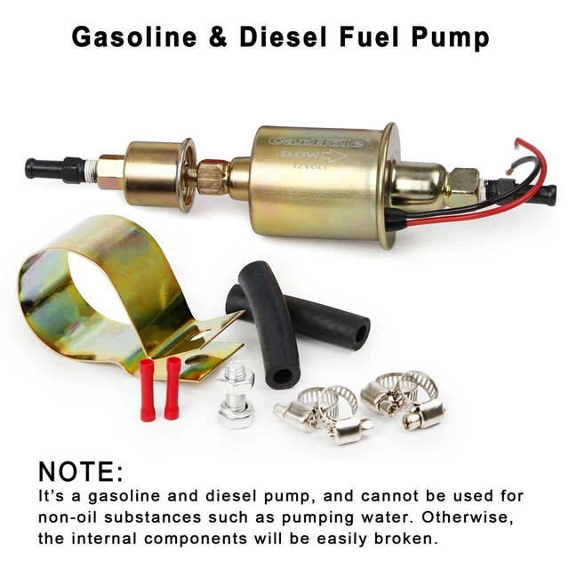 UNIVERSAL ELECTRIC LOW Fuel Pump Carburetor 12V HEP-02A 5-9PSI Gas ...