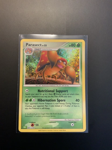 CARTE POKÉMON 005/034 Parasect Classic Collection Box Holo Neuf Anglais ...