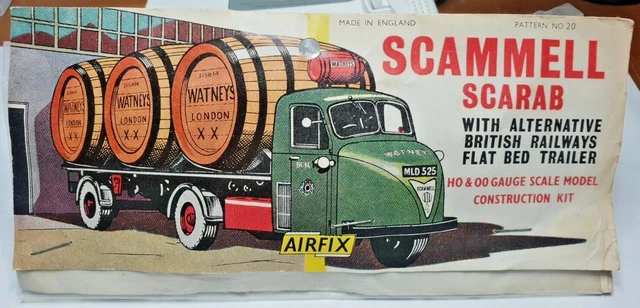 VINTAGE AIRFIX Rare **** Scammell Scarab Model Kit **** Type 2 **** £28 ...