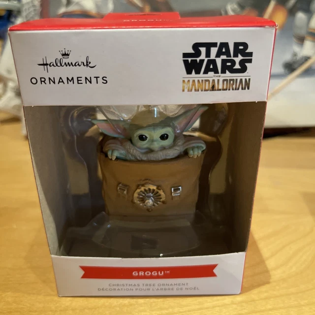 2022 HALLMARK STAR Wars Mandalorian GROGU Yoda Christmas Ornament $11. ...