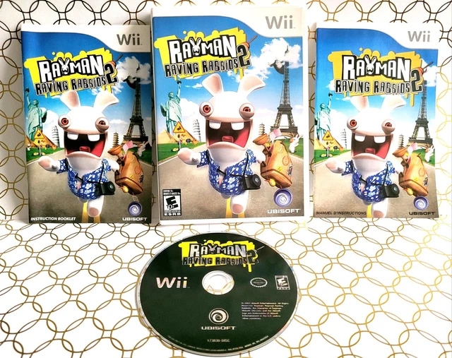 RAYMAN RAVING RABBIDS 2 (Nintendo Wii, 2007) CIB Complete MINT Disc ...