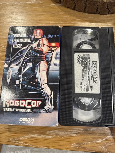 1987 ROBOCOP VHS Tape Vintage - Rare Orion Rated R Sticker Tape Version ...