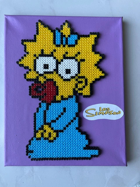 PIXEL ART / Perles A Repasser Tableau De Maggie Simpsons EUR 13,00 ...