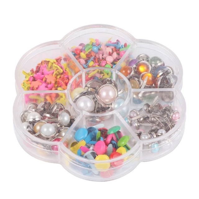 CHILD PAPER FASTENERS Mini Brads Craft for Kids Embellishments £7.95 ...