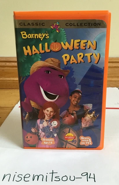 BARNEY'S HALLOWEEN PARTY VHS Barney Home Video Classic Collection ...
