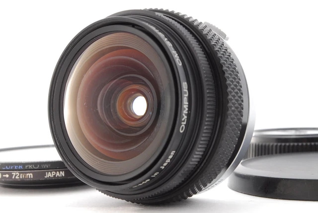 HOOD [NEAR MINT+++] OLYMPUS OM SYSTEM ZUIKO AUTO W 18mm f/3.5 MF Lens ...