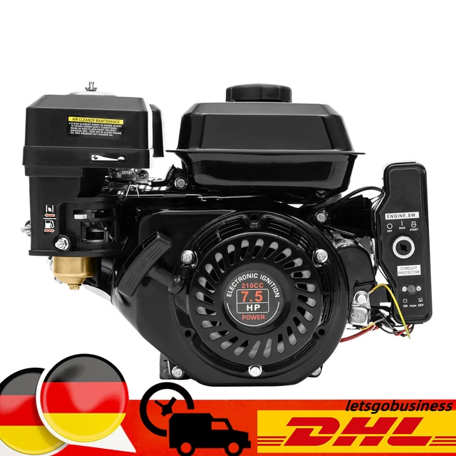 212CCM 4-TAKT BENZINMOTOR Kartmotor E-Starter Motor Industriemotor ...