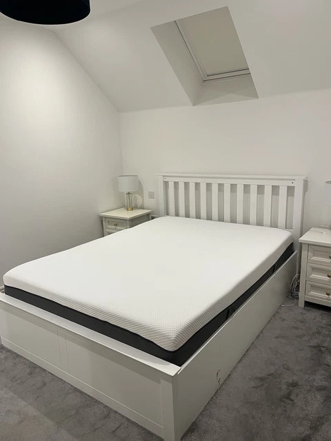 KING SIZE WHITE Wooden Ottoman Bed Frame £1.17 - PicClick UK