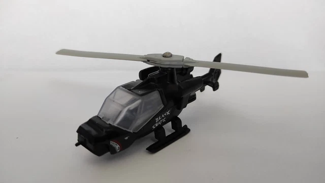 MATCHBOX MISSION HELICOPTER Black Scale 1:80 Made in Mikro Bulgaria ...