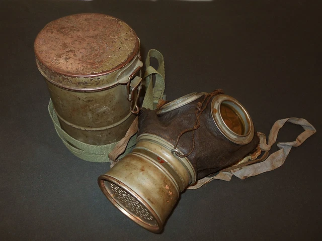 WW1 IMPERIAL PRUSSIAN / German Army - M1917 GAS MASK & CANISTER - VERY ...