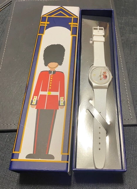 SWATCH 2022 HOW Majestic Queen Elizabeth II 70 Platinum Jubilee Watch ...