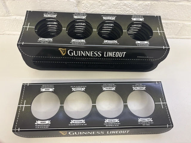 OFFICIAL GUINNESS LINE Out 4 Pint Carrier Holder Cardboard Sign Boxed ...