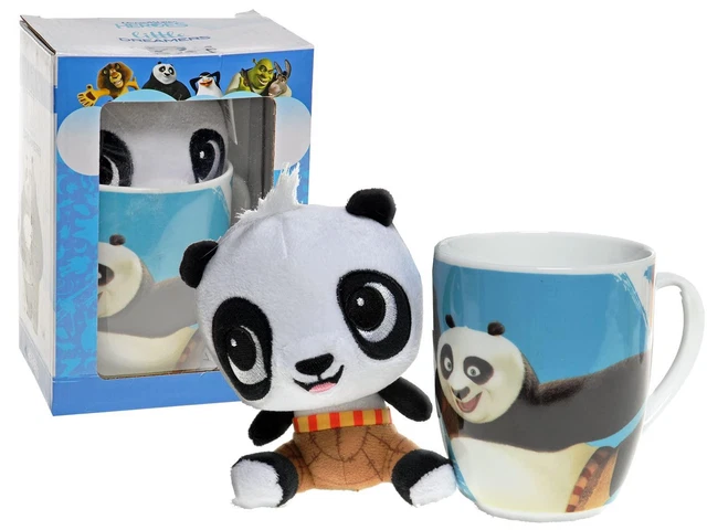 DREAMWORKS HEROES KUNG Fu Panda 17cm Plush and Ceramic Coffee Drinking ...