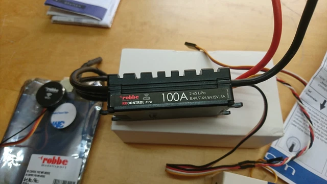 ROBBE RC CONTROL Pro Wifi 100A Regler 2-6 S Lipo Bec 5A. Rc Wifi Modul ...