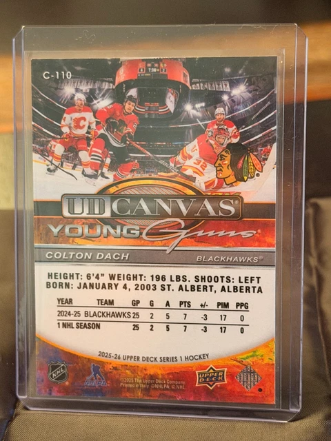 2025-26 UPPER DECK Series 1 Colton Dach UD Canvas Young Guns #C-110 $12 ...