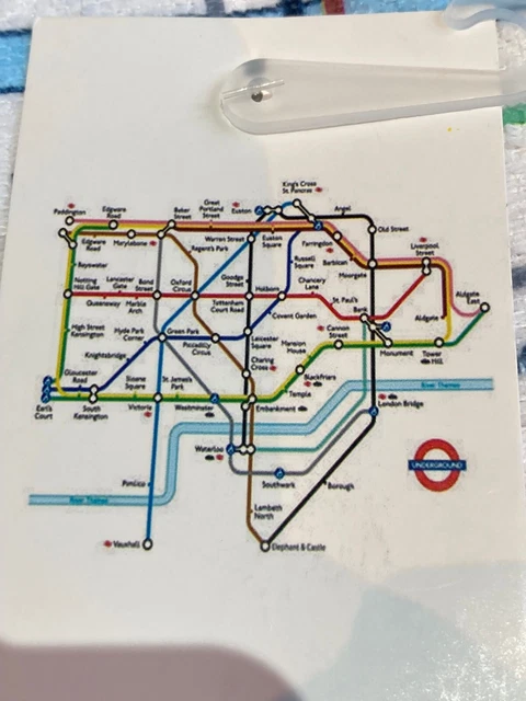LONDON UNDERGROUND MAP Tea Towels X 2 In Pack £15.00 - PicClick UK