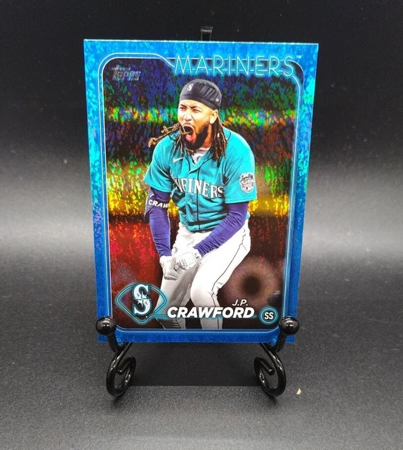 J.P. CRAWFORD 2024 Topps Series 1 LAMINA BLU 947/999 Seattle Mariners ...
