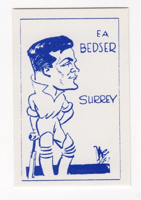 RARE CRICKETER CARICATURE. England - Eric Bedser EUR 7,34 - PicClick FR