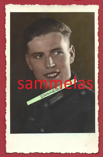 WK2 PORTRAIT COLORIERT junger Wehrmacht Soldat WH Heer Frankreich ...