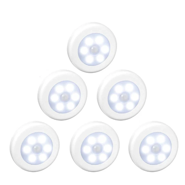 YUCANUCAX 6PACK WIRELESS Motion Sensor LED Cabinet Light Stick Anywhere ...