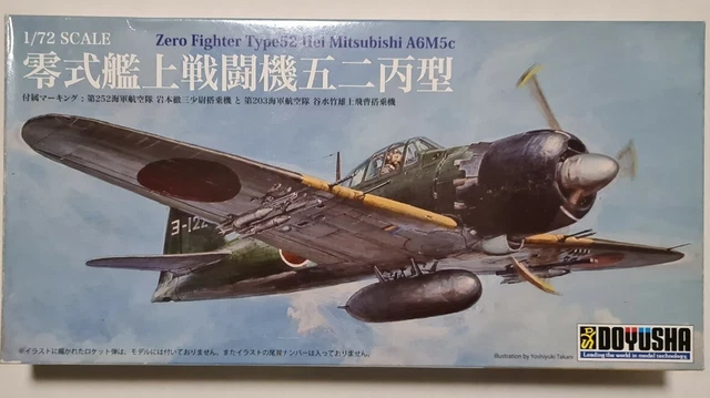 DOYUSHA 1/72 ZERO Fighter Type52 Hei Mitsubishi A6M5c Model Kit $34.00 ...
