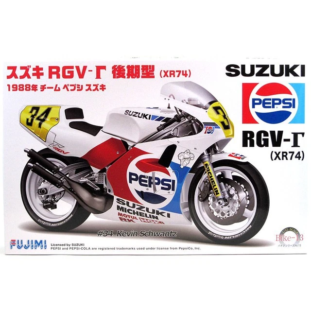 FUJIMI 1/12 SCALE Model Kit Team Pepsi Suzuki RGV-Gamma XR74 1988 K ...