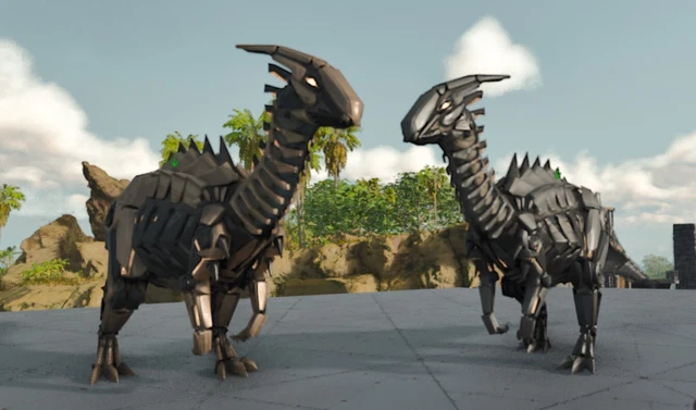 ARK SURVIVAL ASCENDED Tek Parasaur Breeding Pair, Low Level, Clones (T2 ...