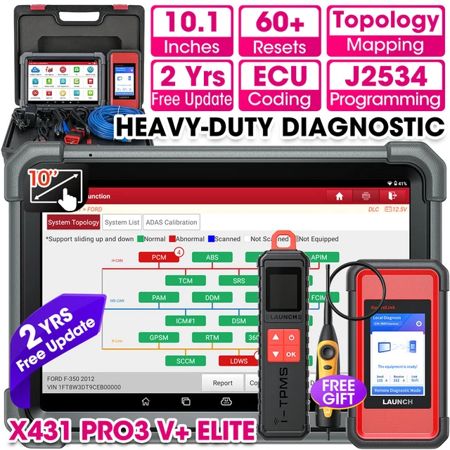 LAUNCH X431 PRO3S V+ 5.0 ELITE PRO5 Car Diagnostic Tool J2534 Programming Coding £1,049.64 ...