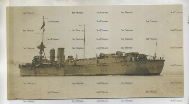 ROYAL NAVY PHOTO HMS Adventure minelayer 1926 vickers barrow devonport ...