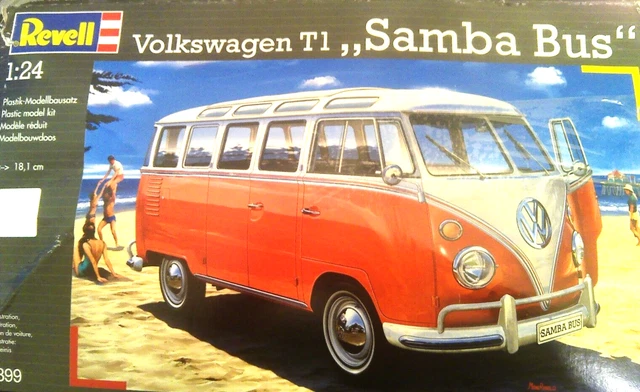 REVELL VOLKSWAGEN T1,SAMBA Bus,Bausatz 1:24 EUR 12,00 - PicClick DE