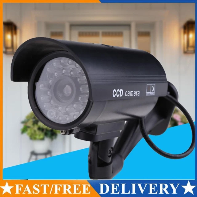 FAKE DUMMY CAMERA No Wiring with Blinking LED Light Monitor for Outdoor ...