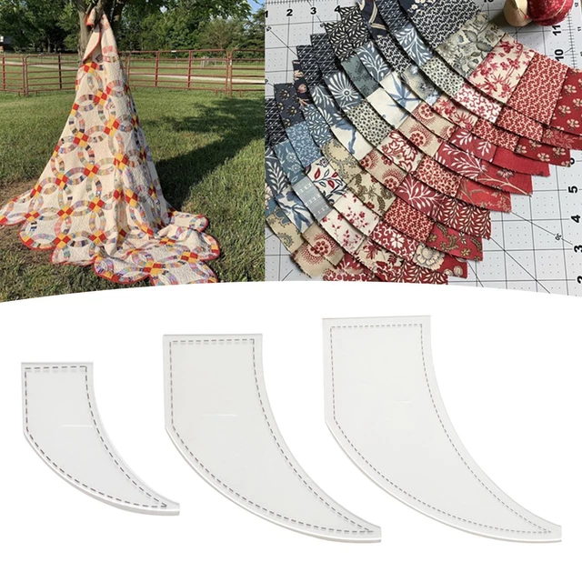 ACRYLIC QUICK CURVE Quilt Template DIY Cutting Patchwork Quilting ...
