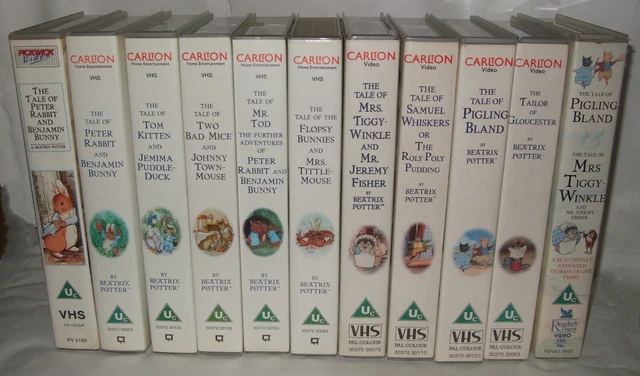 BEATRIX POTTER *SELECT from dropdown menu VHS TAPE Children's Animated ...