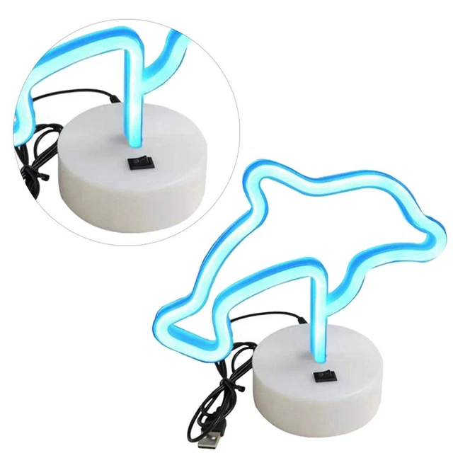 DOLPHIN PROJECTION LAMP Led Neon Decorative Light Night Lighting £13.99 ...