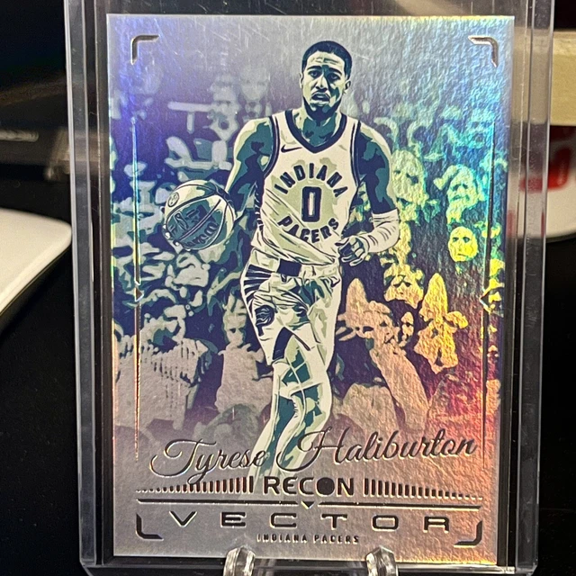 2023-24 PANINI RECON Tyrese Haliburton Vector Insert #2 Indiana Pacers ...
