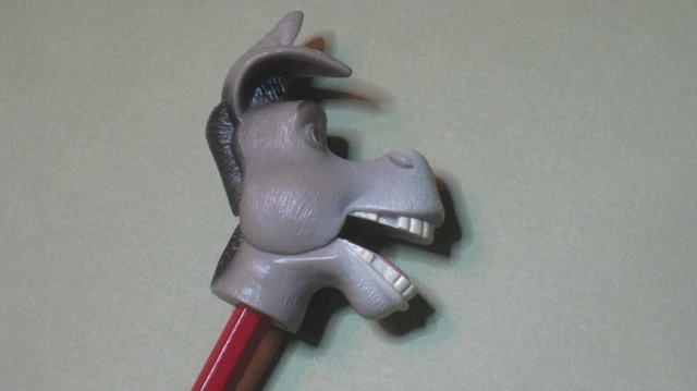 L'ÂNE SHREK BOUCHE articulée cadeau BONUX porte-crayon ou embout de ...