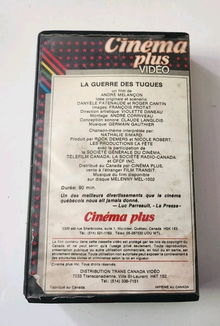 LA GUERRE DES Tuques VHS Movie Quebec 1980s Rare $26.99 - PicClick CA