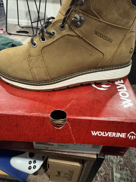 WOLVERINE HELLCAT WEDGE Men's Soft Toe Leather Work Boots Size 11 Brand ...